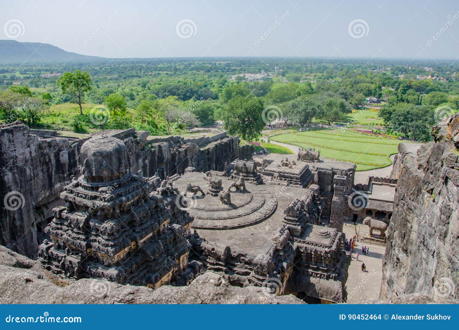 O Templo Da Rocha De Kailasanatha Kailash Foto de Stock - Imagem de ...