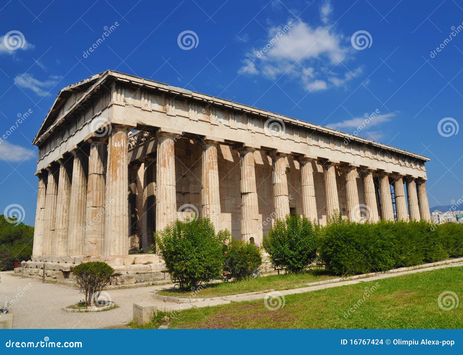O Templo De Hephaestus, Athena, Greece Foto de Stock - Imagem de ...