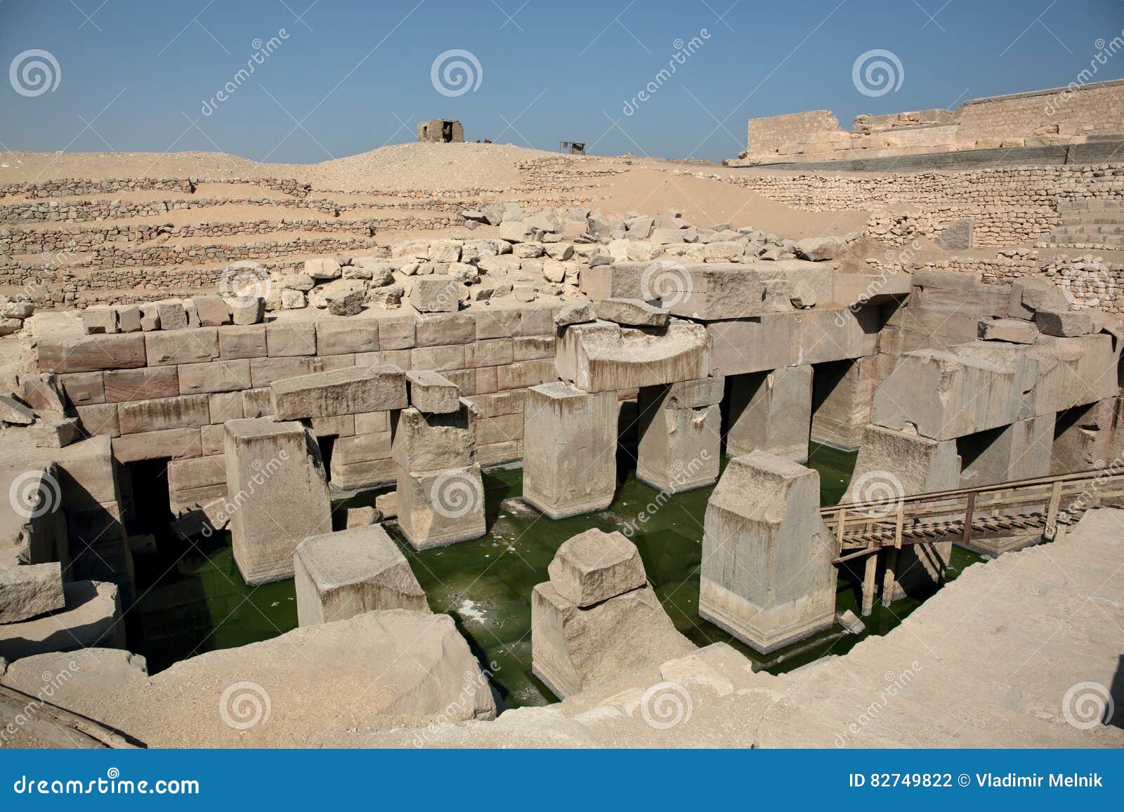 O Templo De Osirion Em Abydos, Egito Foto de Stock - Imagem de osiris ...