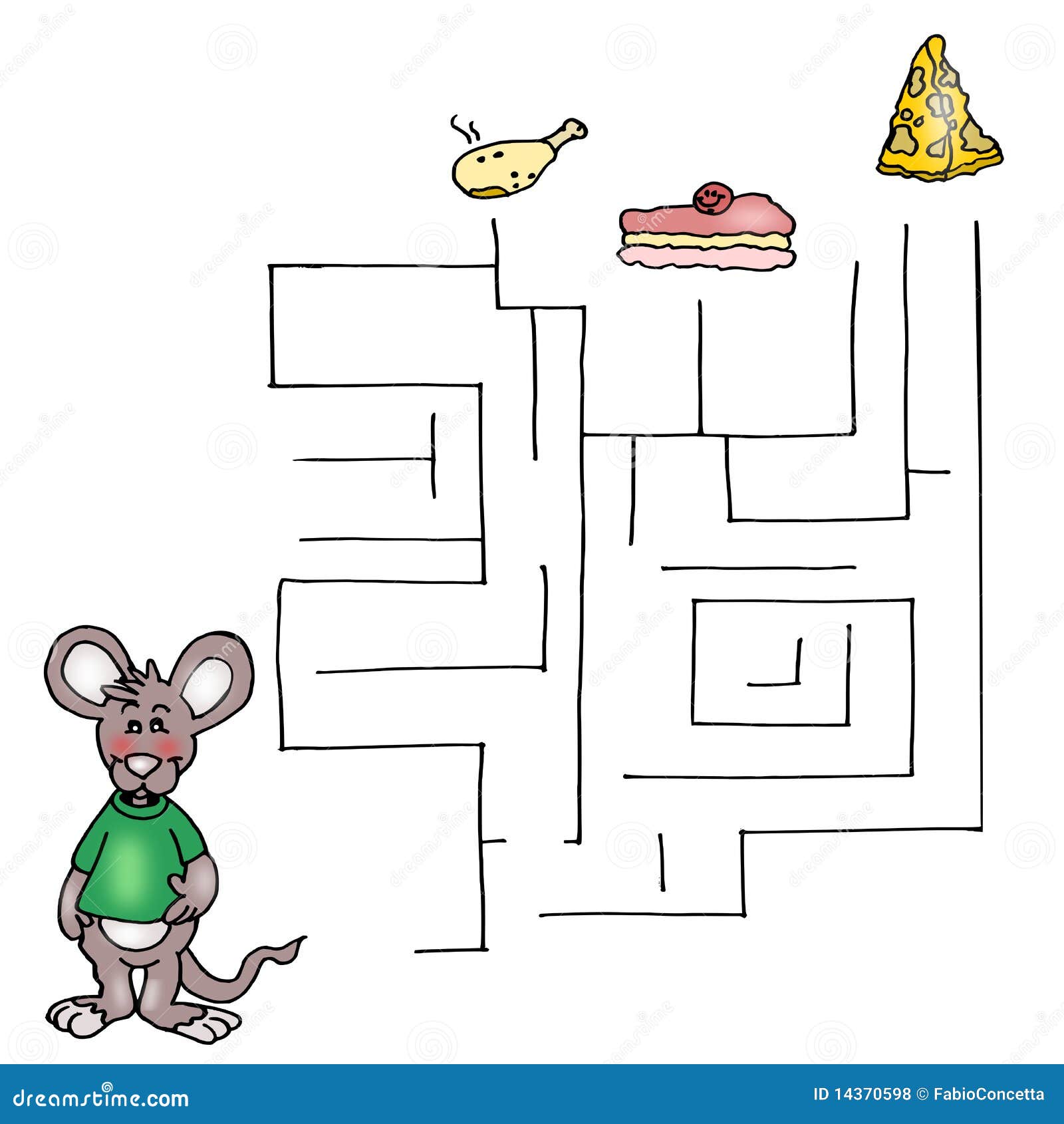 O Terceiro Jogo, O Labirinto Do Rato Ilustração Stock - Ilustração de ...