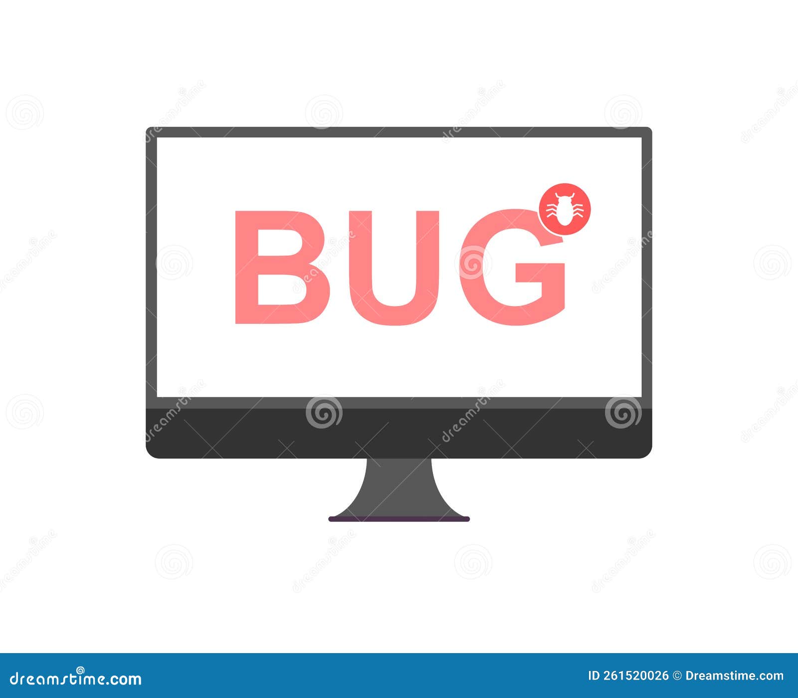 O Teste De Software Encontrou Um Bug. O Computador Tem Um Problema ...