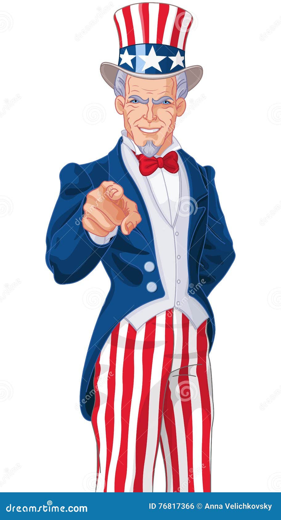 O tio Sam quê-lo! ilustração do vetor. Ilustração de liberdade - 76817366
