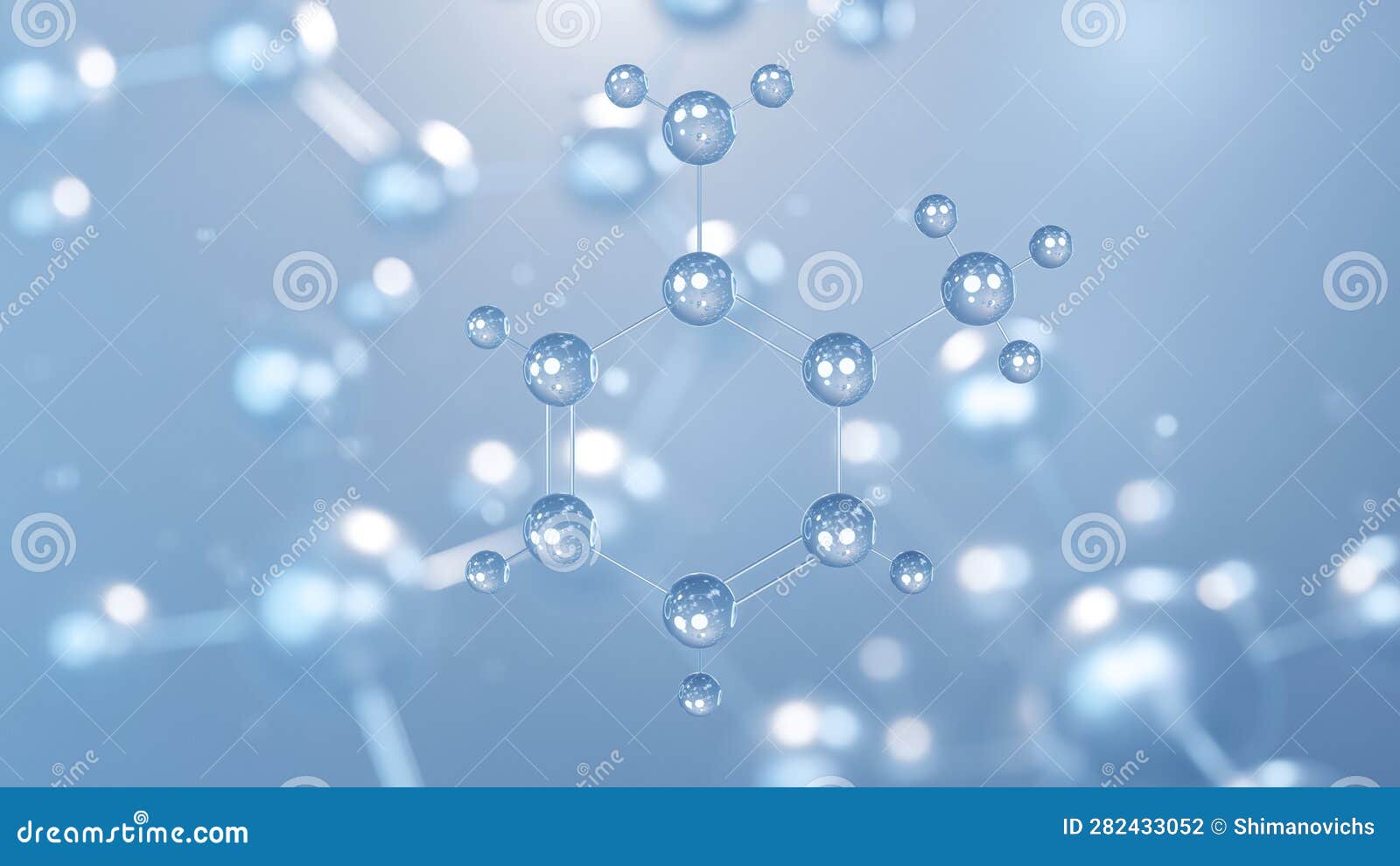 O-toluidine Molecular Structure 3d, Flat Model, Ortho-toluidine ...