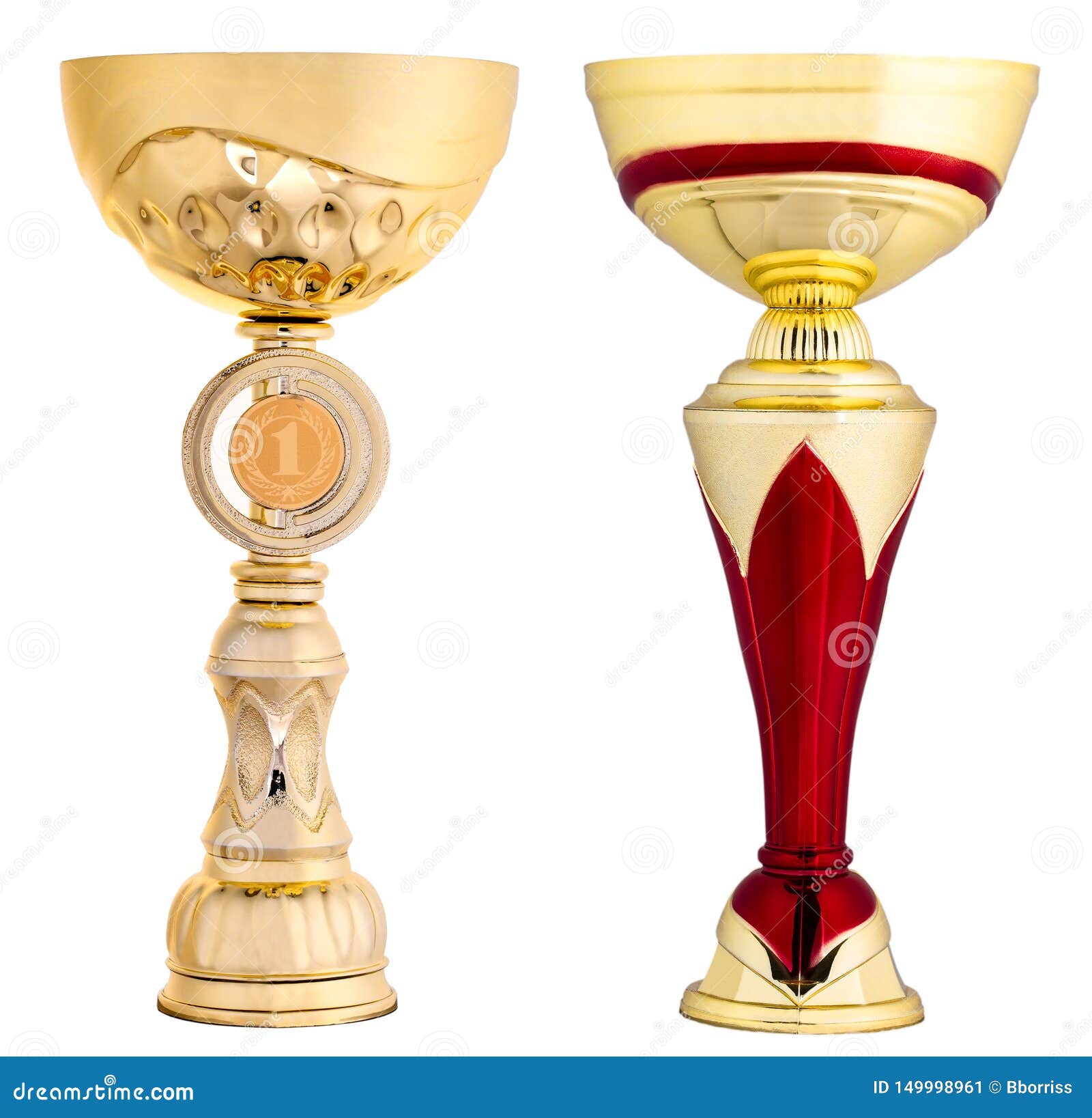 O Trof?u Dourado Isolado No Fundo Branco Imagem de Stock - Imagem de ...