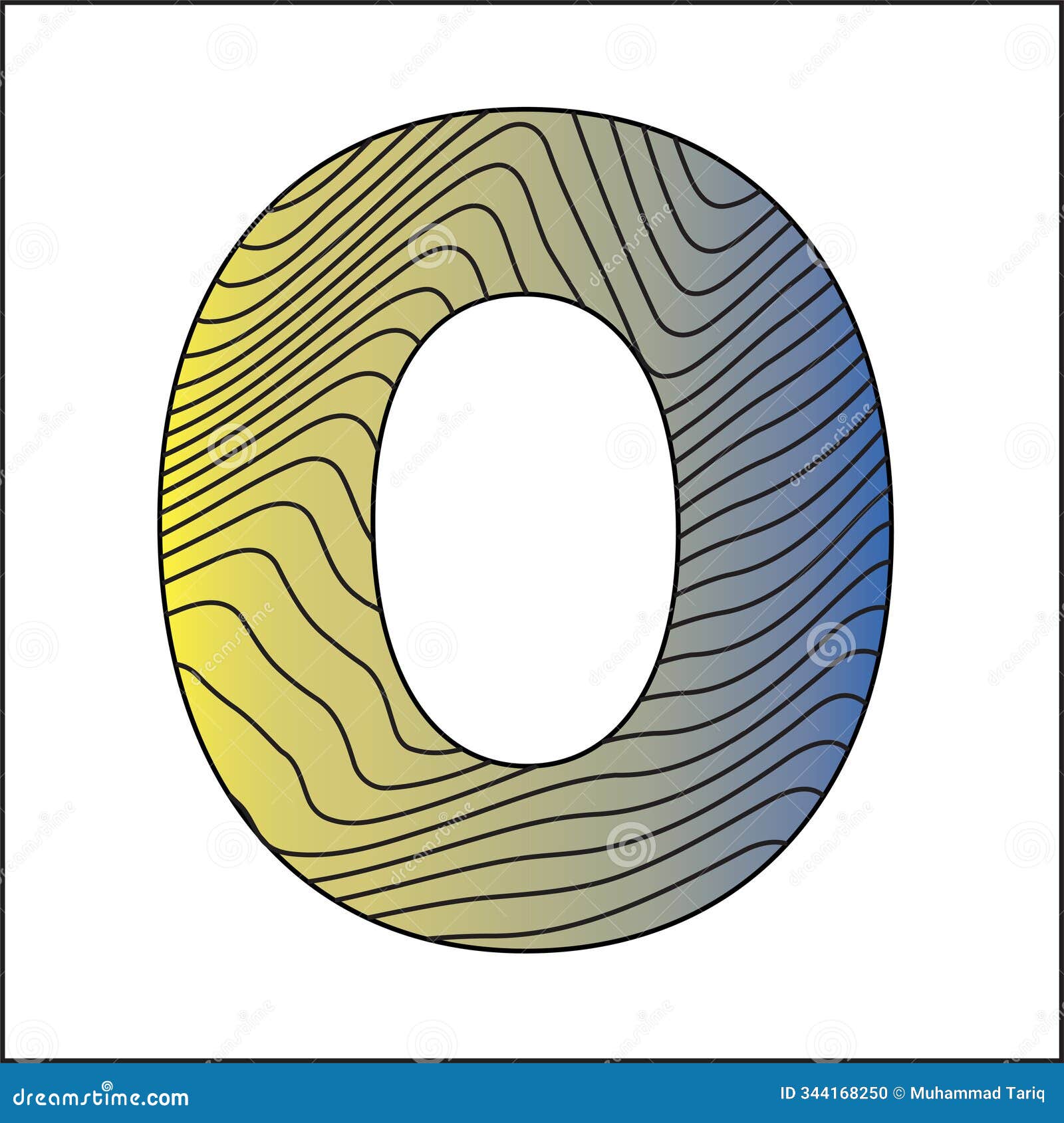 1O Vector Capital Letter O - Wavy Warped Text - Letter O - Capital ...