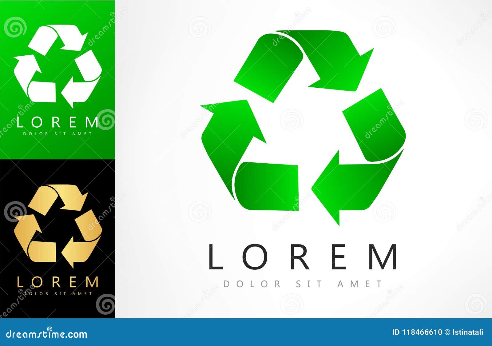 O Verde Recicla O Vetor Do Logotipo Ilustração do Vetor - Ilustração de ...