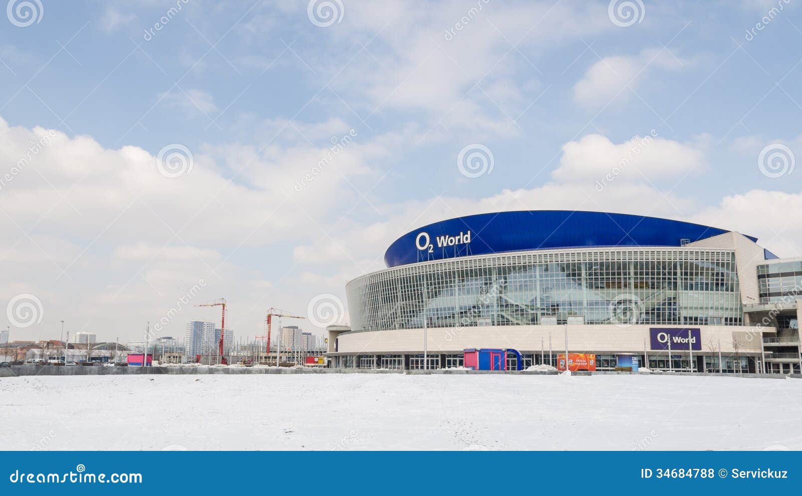 O2 World - Multi-use Indoor Arena Editorial Stock Photo - Image of ...
