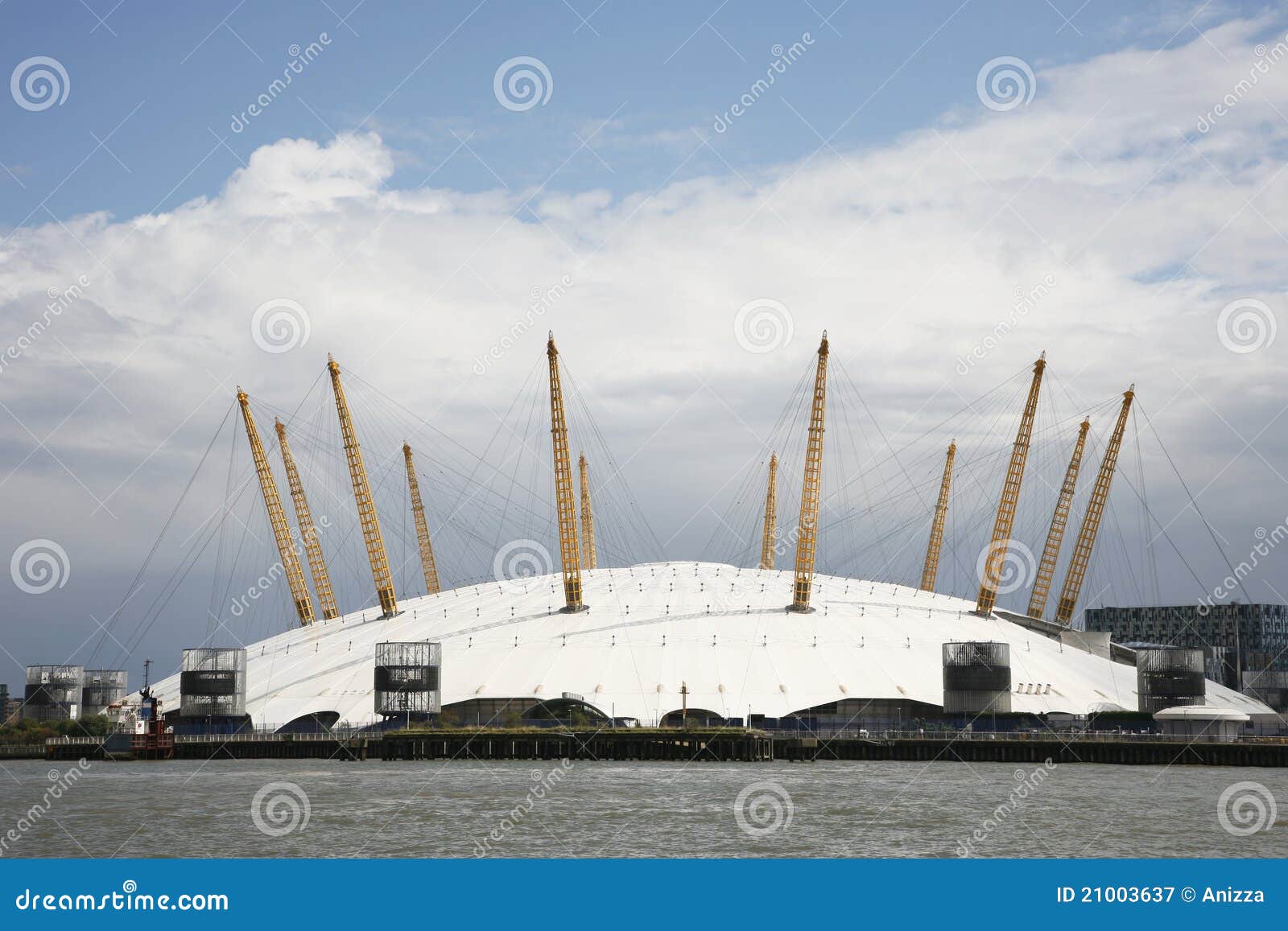 O2 Arena - Millenium Dome editorial photography. Image of river - 21003637