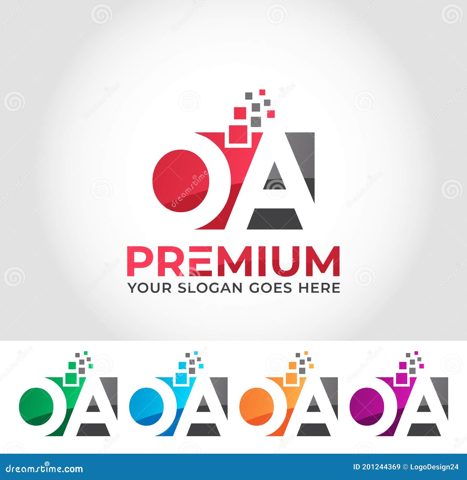 OA Alphabet Logo Design Concept Stock Vector - Illustration of identity ...