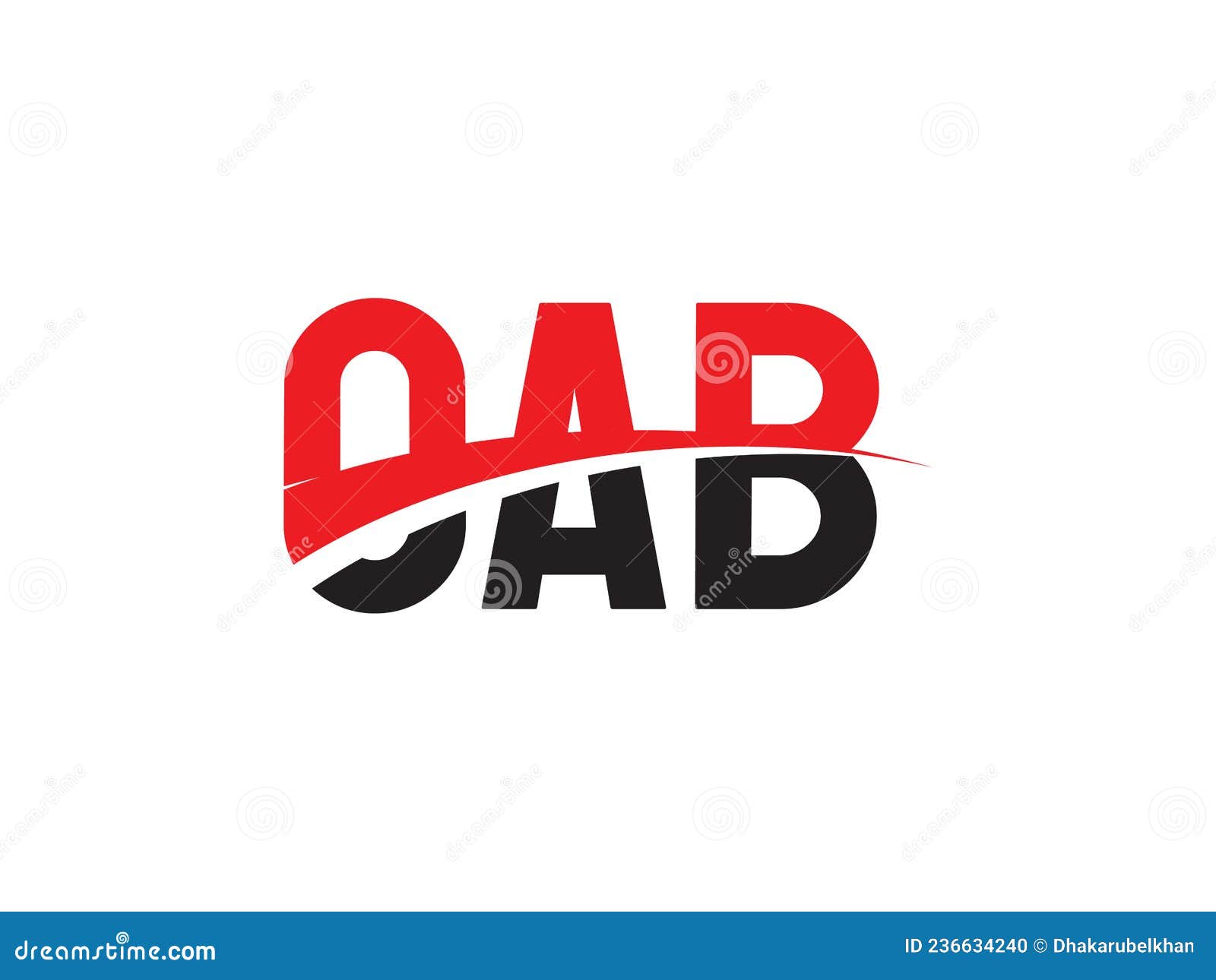 OAB Letter Initial Logo Design Vector Illustration Stock Vector ...