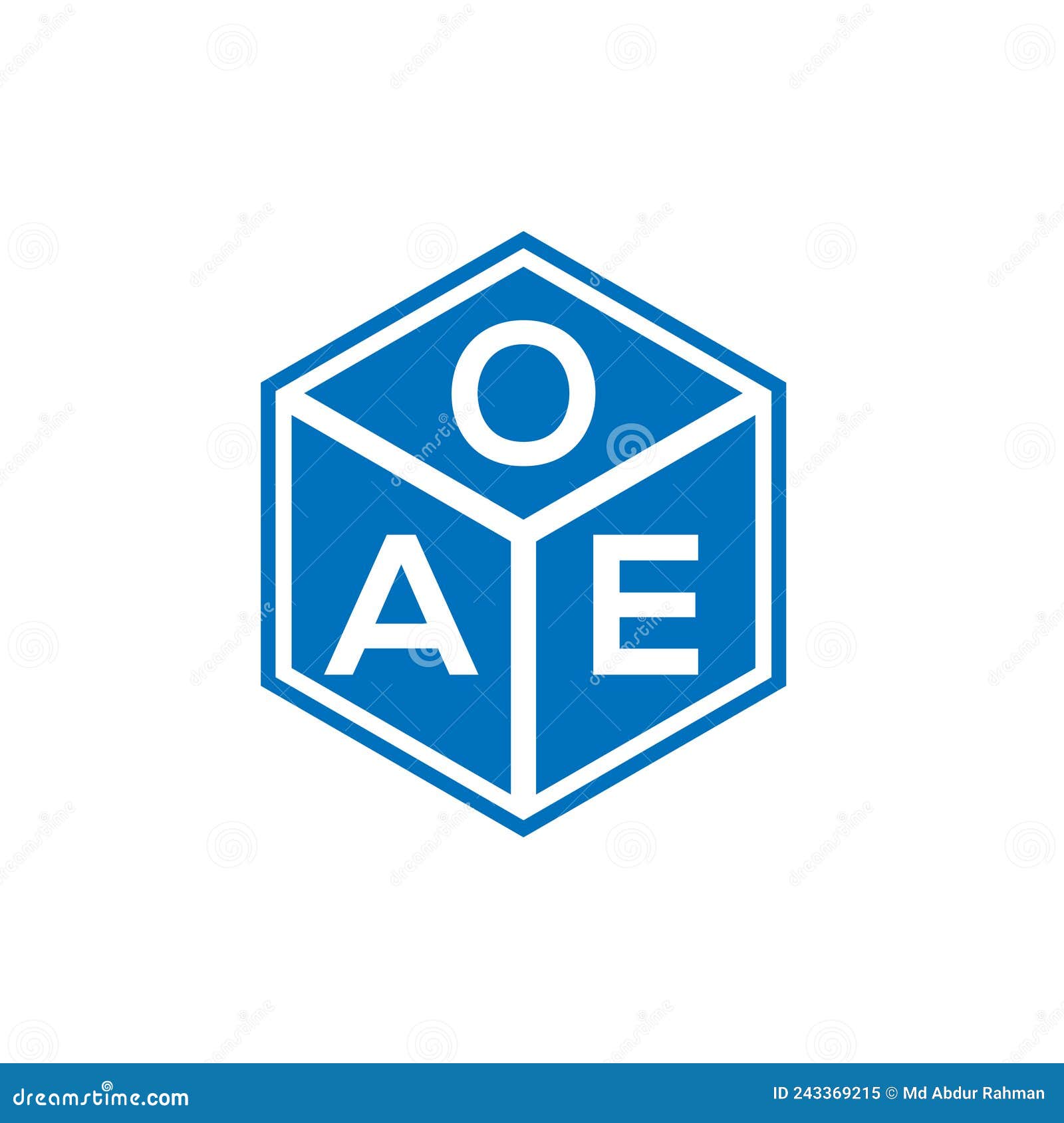 OAE Letter Logo Design on Black Background. OAE Creative Initials ...