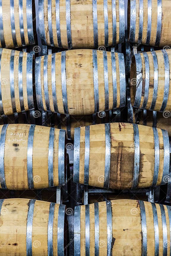 Oak barrels wine stock image. Image of winemaking, aging - 39775603