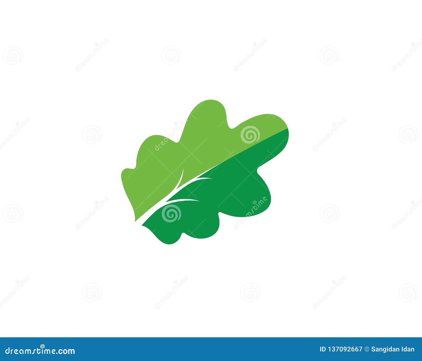 Oak Branch Vector Illustration Template Stock Vector - Illustration of ...