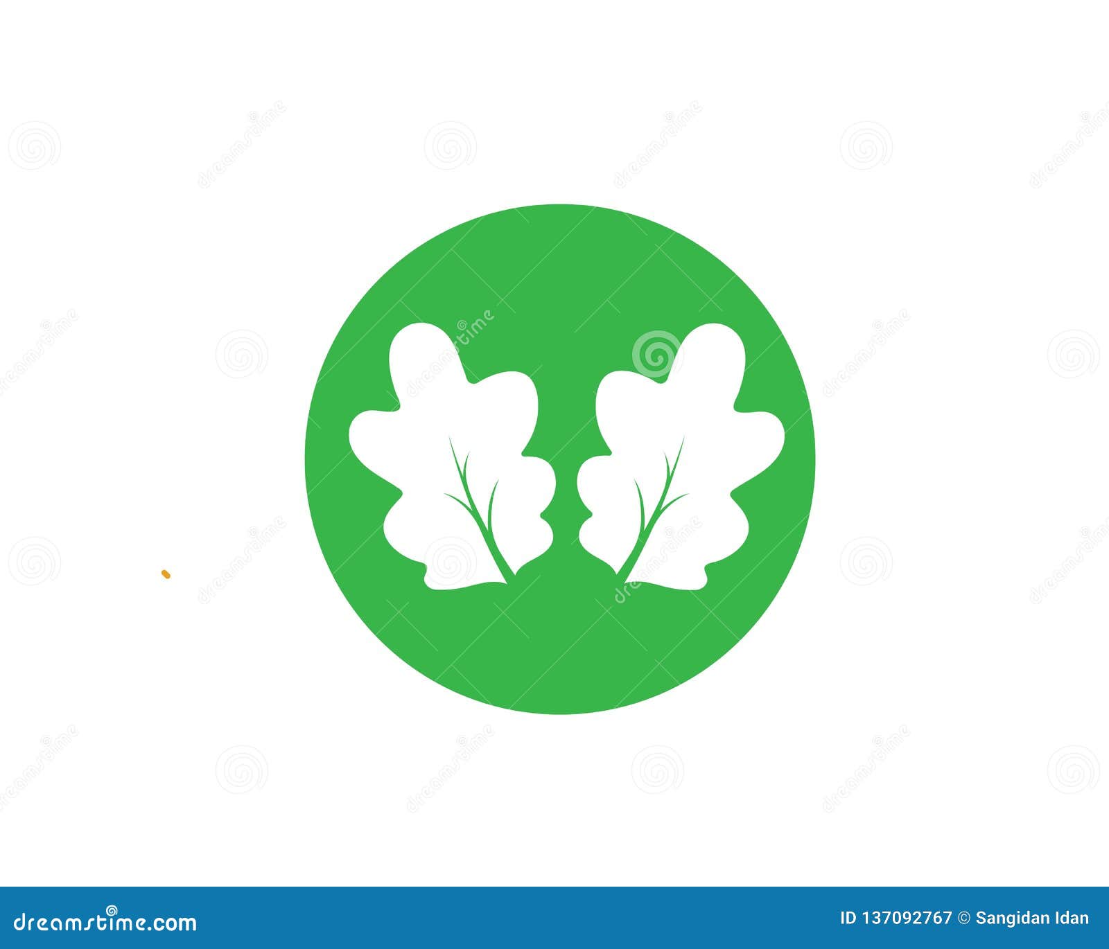 Oak Branch Vector Illustration Template Stock Vector - Illustration of ...