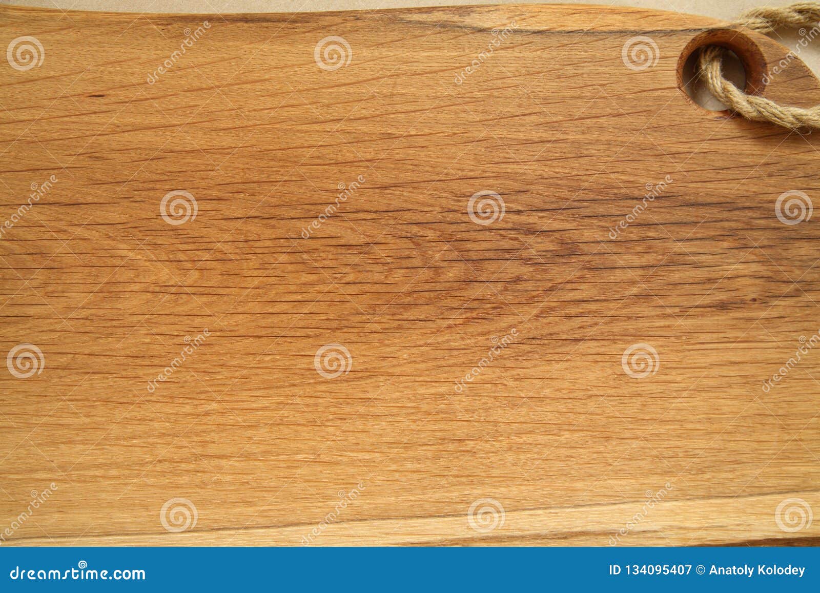 Oak Chopping Board. Rustic Kitchen Background Concept. Restaurant Menu ...