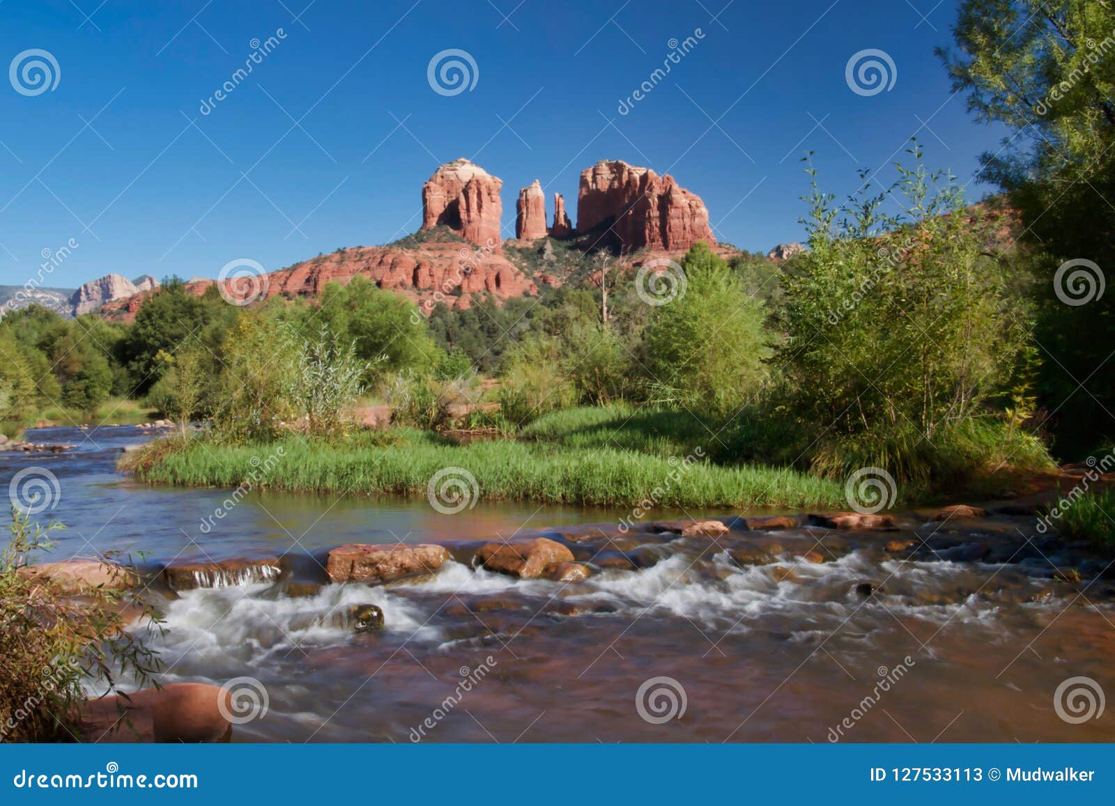 Oak Creek at Crescent Moon Ranch â€“ Version 2 Stock Image - Image of ...