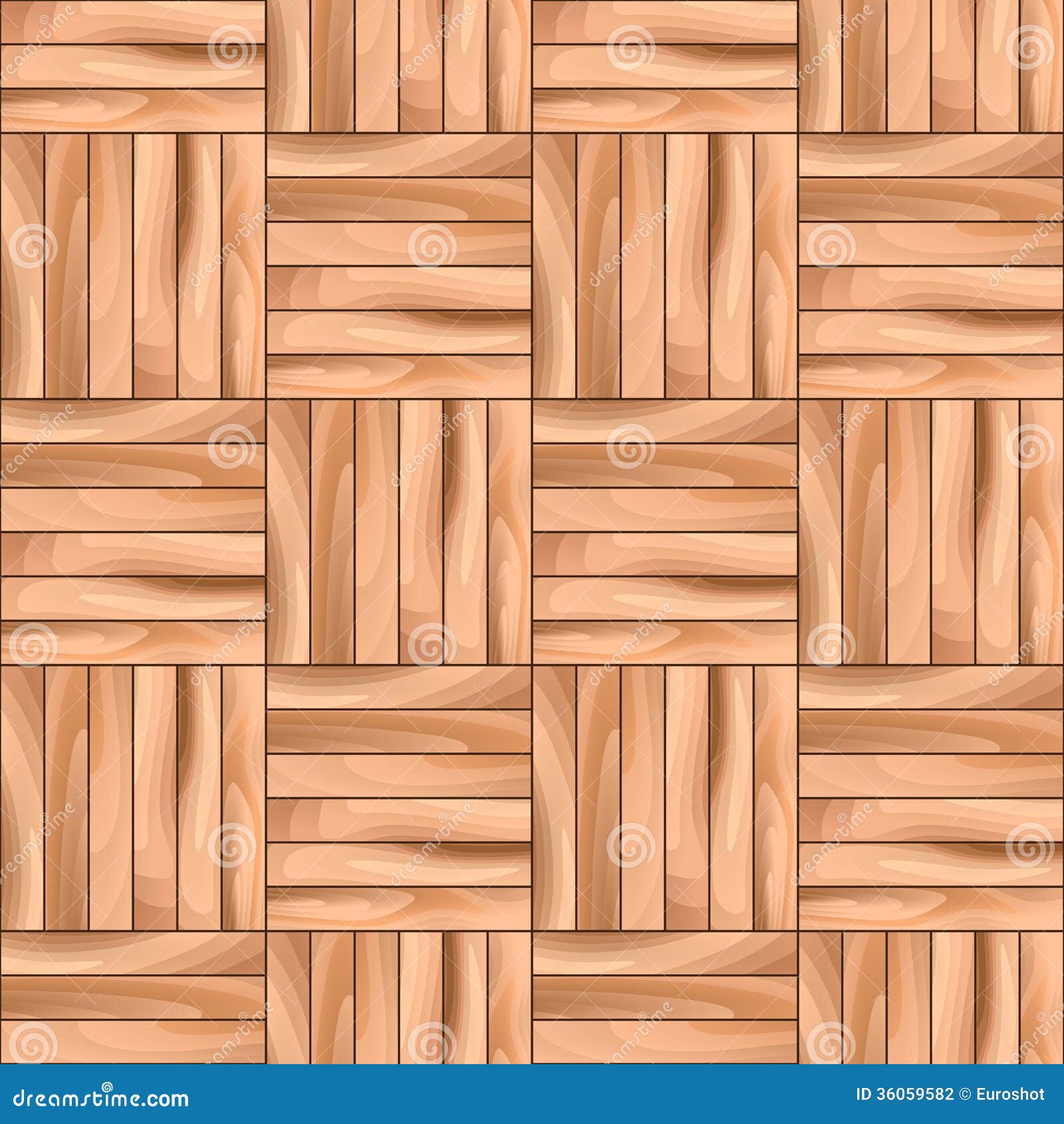 Oak Cubical Parquet Wooden Vector Seamless Pattern Background. Stock ...