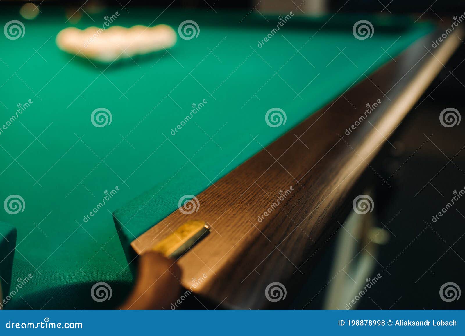The Oak Decorative Leg of a Billiard Table Looks Expensive Stock Photo ...