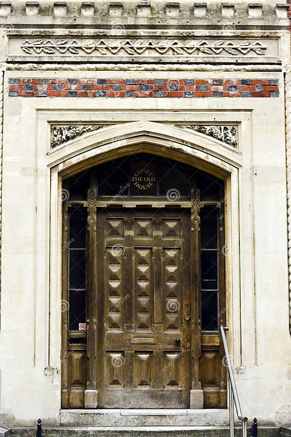 A Beautiful Old Ornate Wooden Door. Stock Photo - Image of entry ...