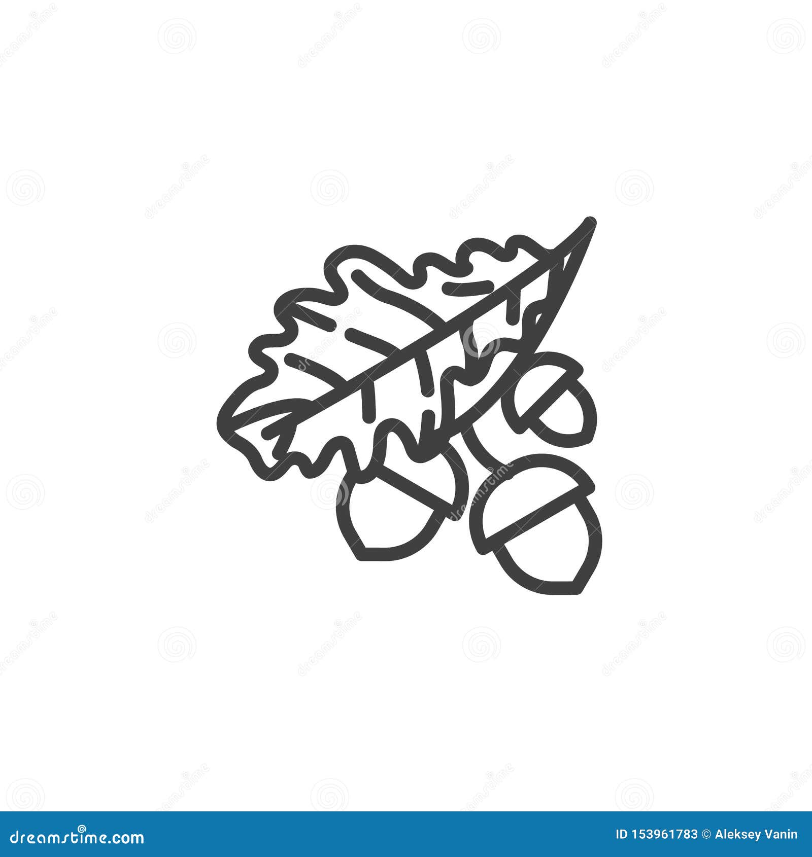 Oak Leaf and Acorns Line Icon Stock Vector - Illustration of pixel ... Oak Leaf and Acorns Line Icon Stock Vector - Illustration of pixel ...