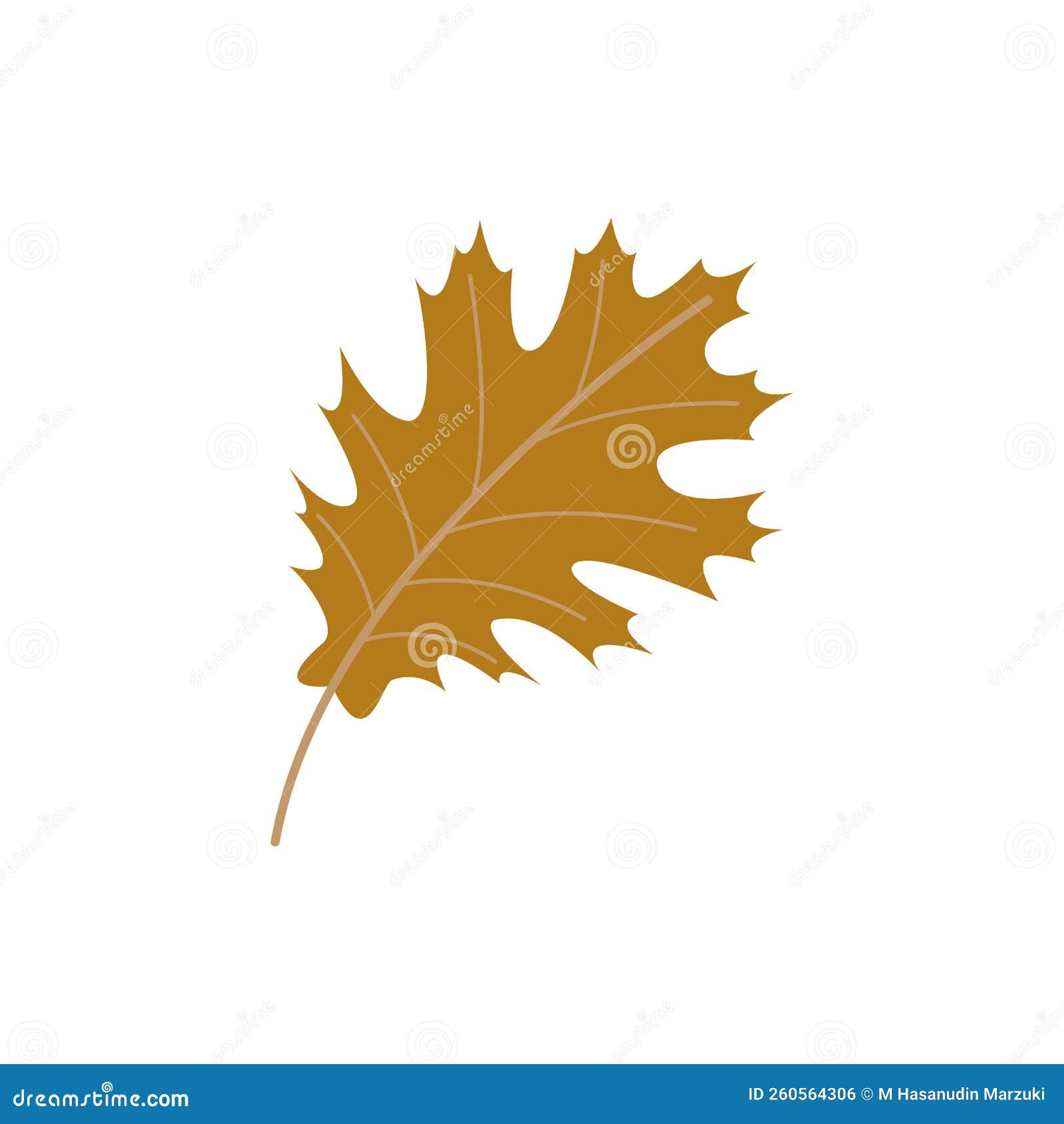 Oak leaf background stock illustration. Illustration of curve - 260564306