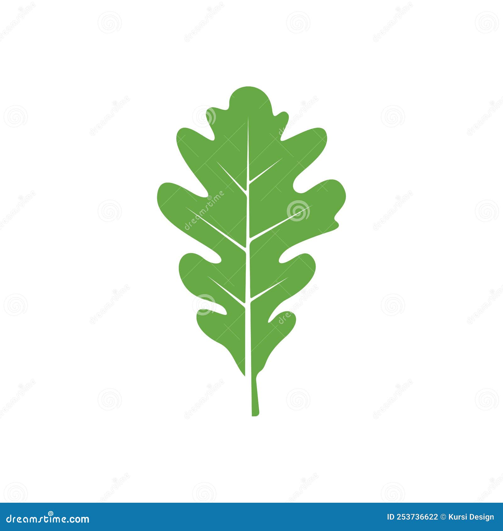 Oak leaf icon design stock vector. Illustration of acorn - 253736622