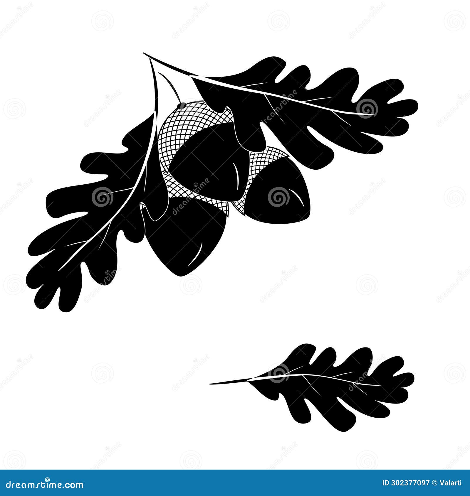 Oak Leaf Logo Design Template. Oak Leaf with Acorns Graphic Vector ...