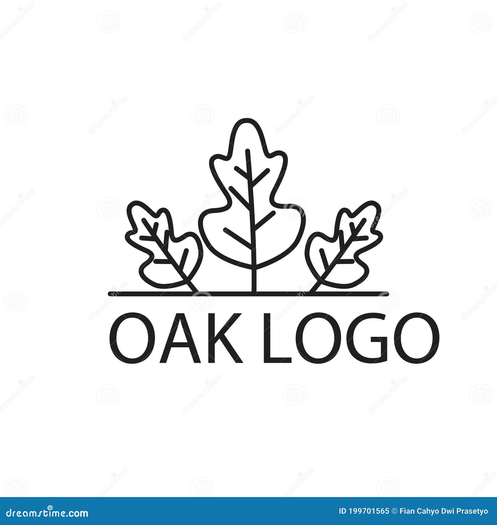 Oak Logo Design Concept Modern Design Stock Vector - Illustration of ...