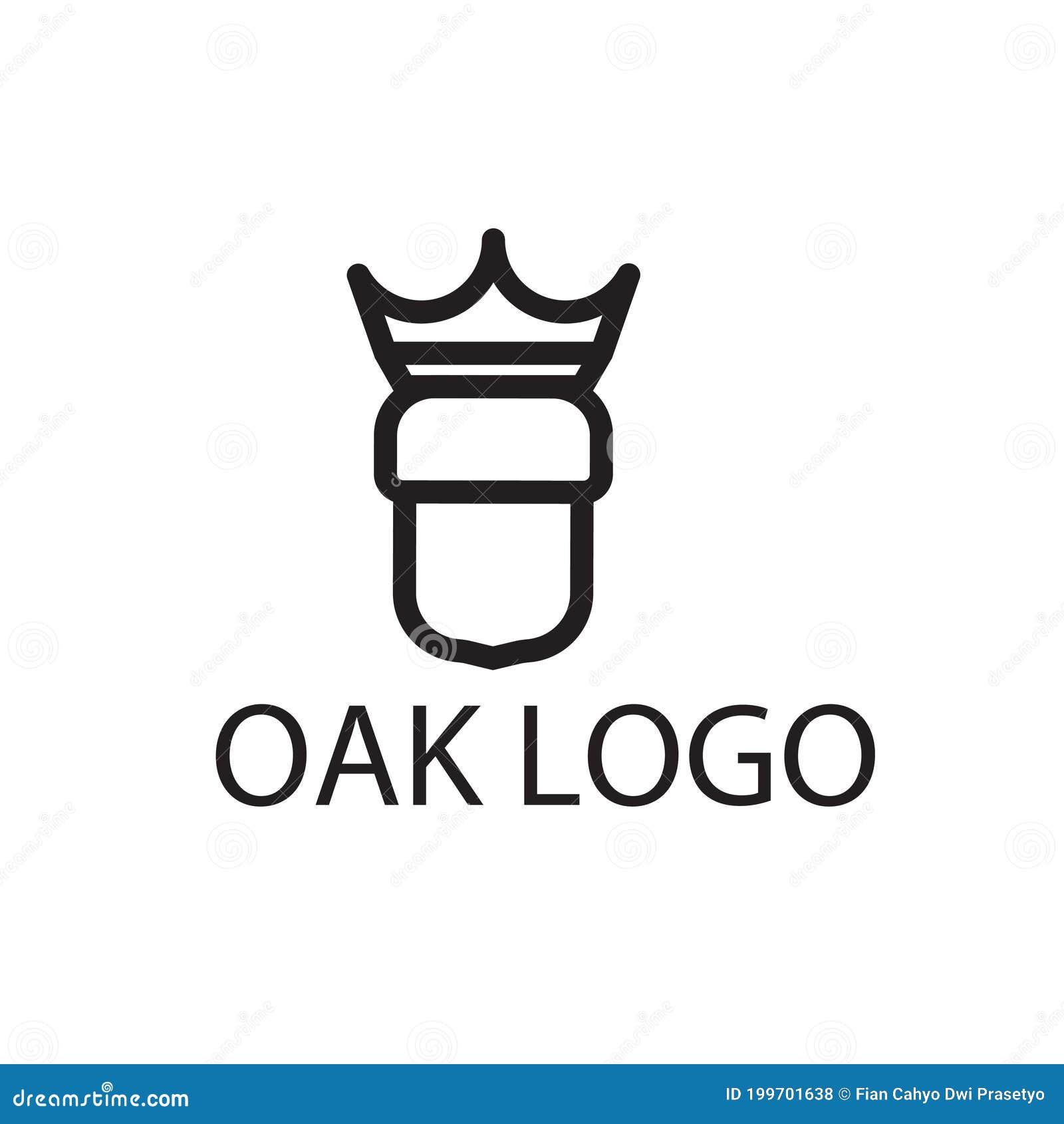 Oak Logo Design Concept Modern Design Stock Vector - Illustration of ...