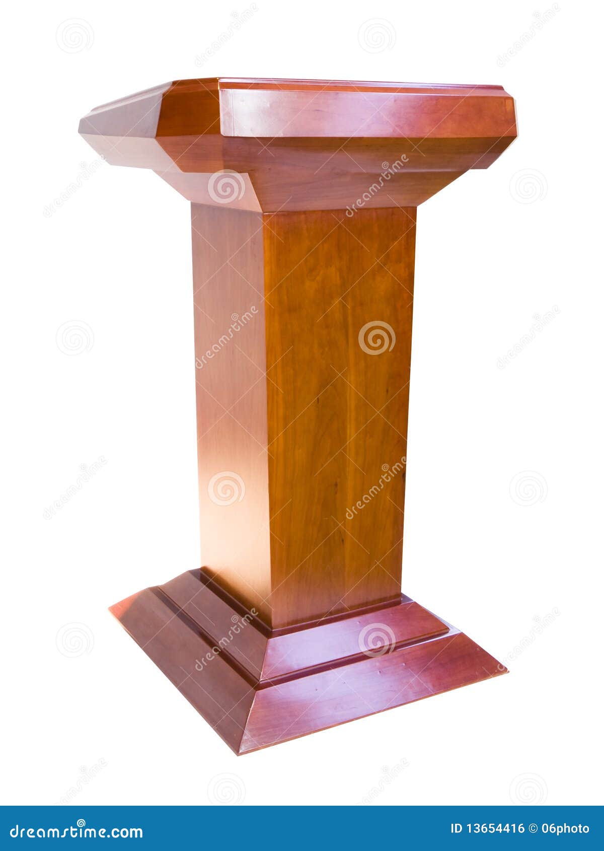 Oak podium stock photo. Image of ceremonies, lecturn - 13654416