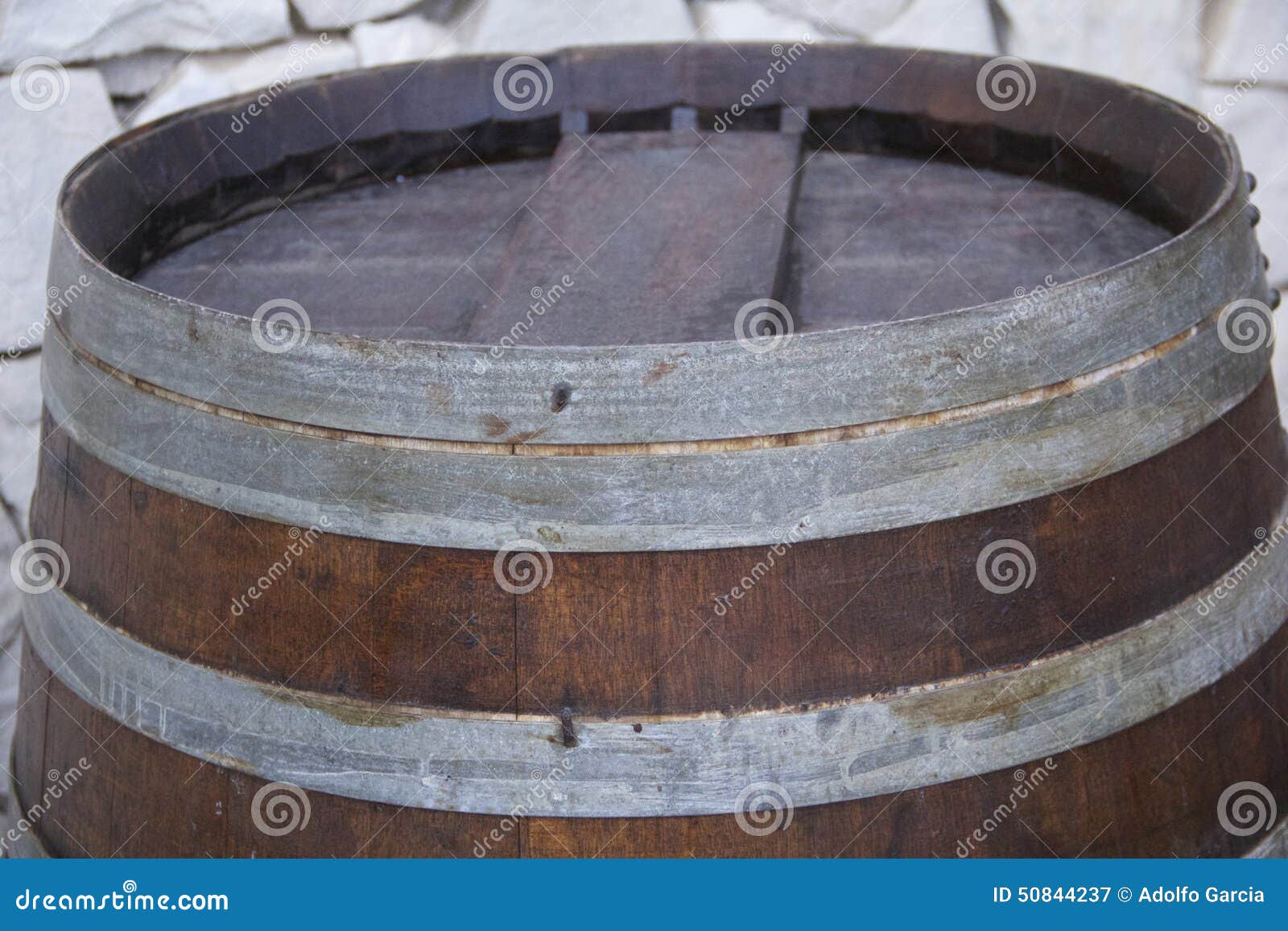 Oak Rustic Barrel Top Close Up Stock Image - Image of rustic, alcohol ...