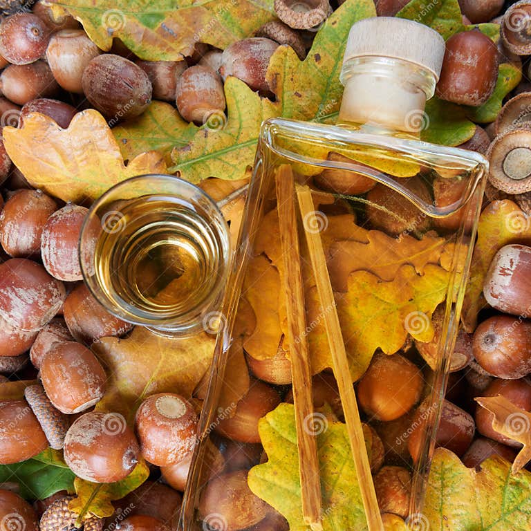 Oak tree alcohol stock photo. Image of brown, glass, liquer - 79118950