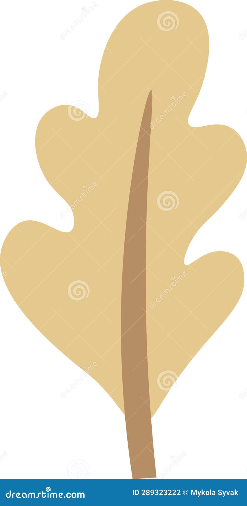 Oak Tree Leaf stock vector. Illustration of vector, organic - 289323222