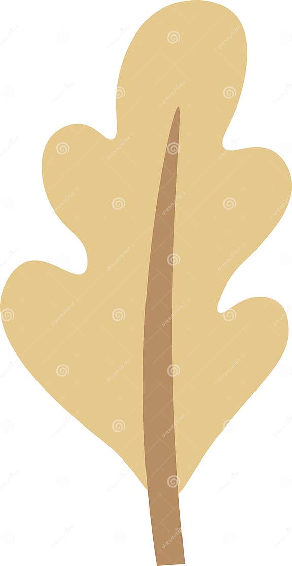 Oak Tree Leaf stock illustration. Illustration of vector - 289323222