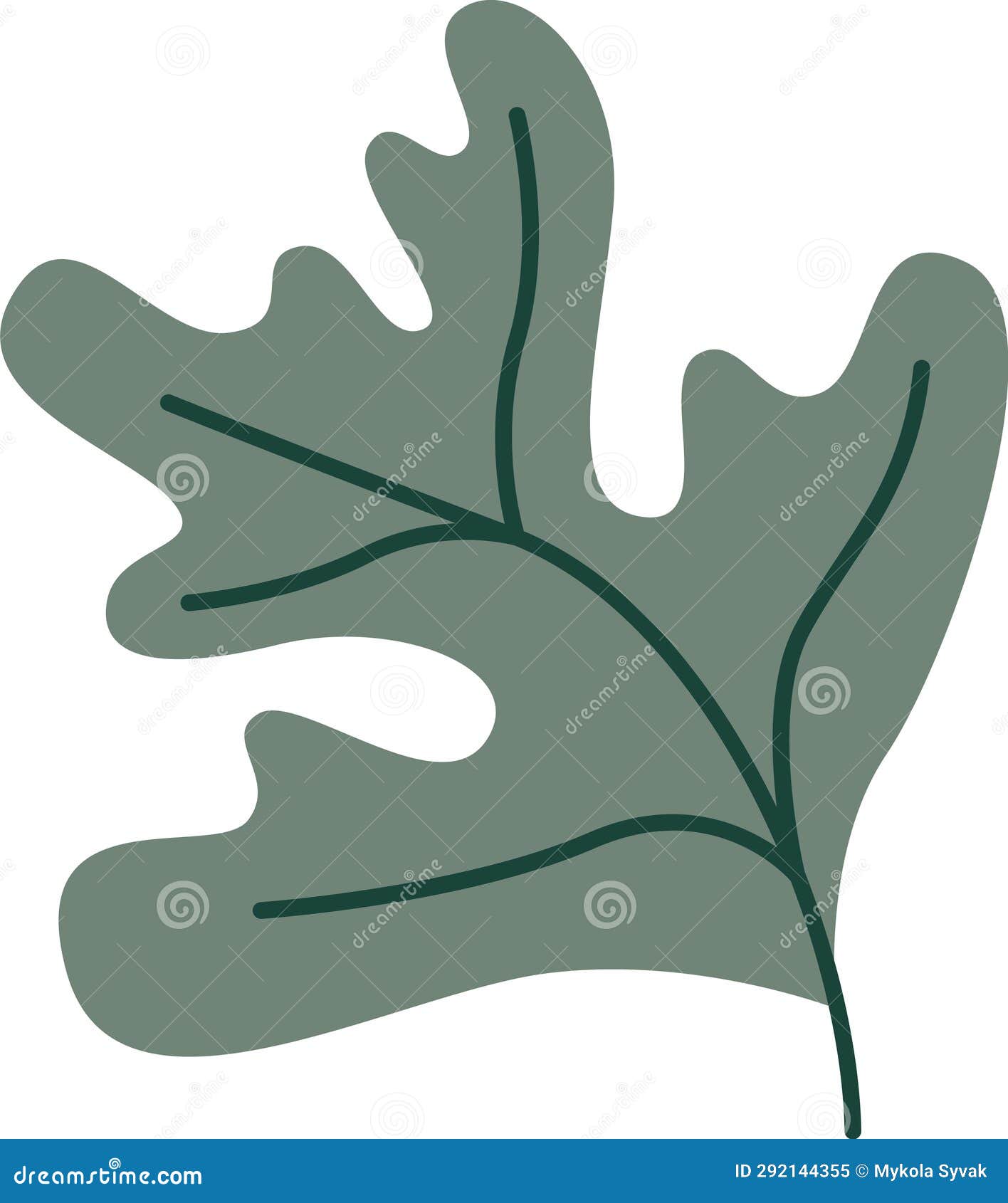 Oak Tree Leaf stock illustration. Illustration of nature - 292144355