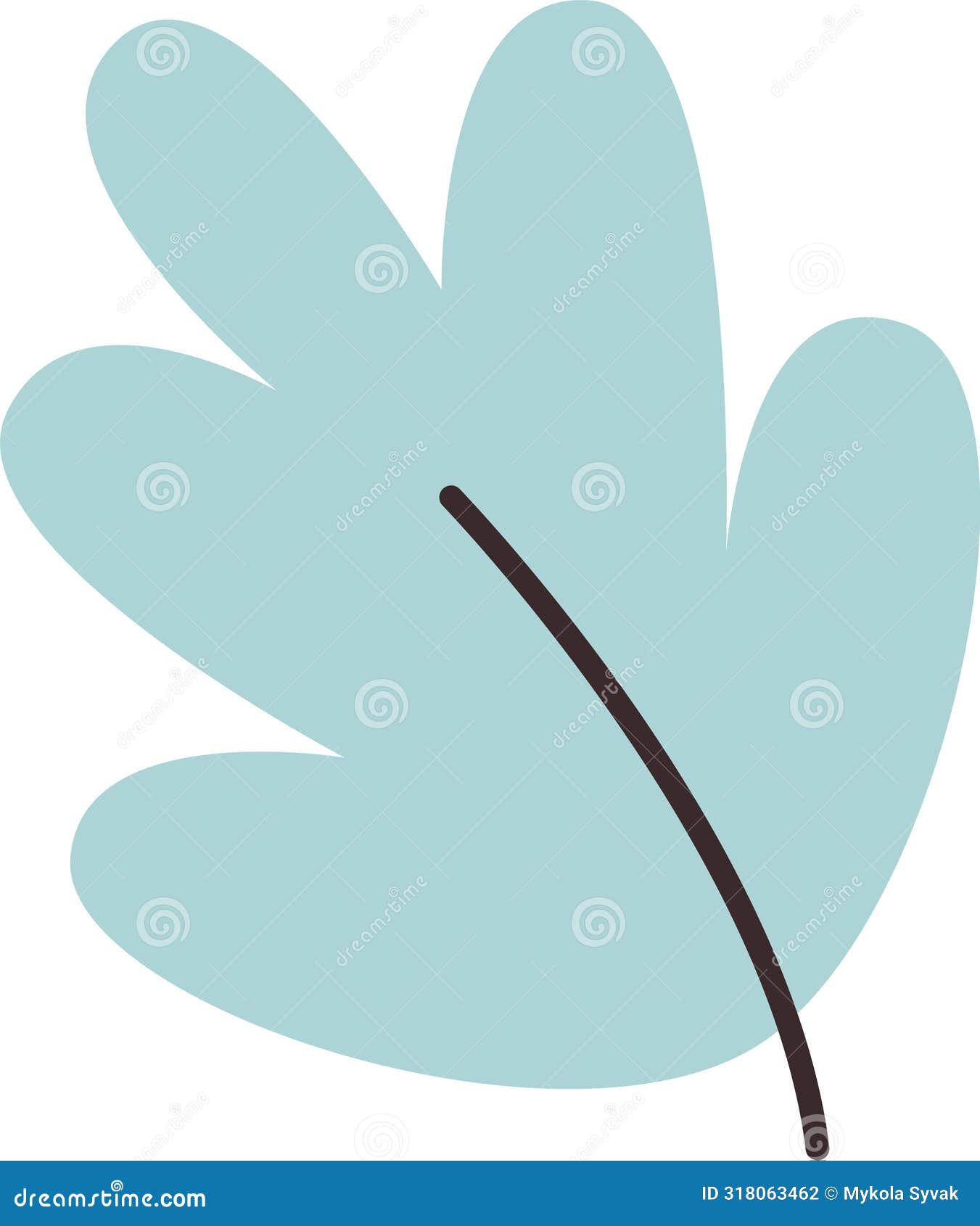 Oak Tree Leaf stock vector. Illustration of foliage - 318063462