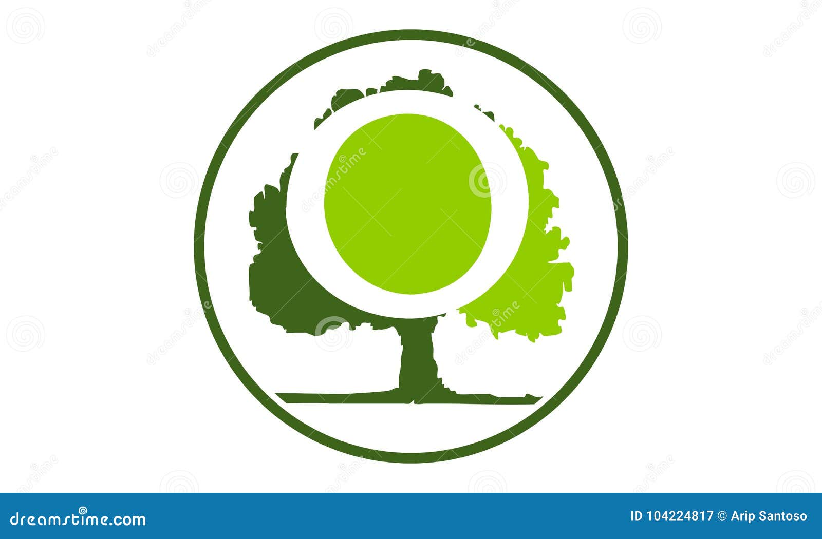 Oak Tree Letter O stock vector. Illustration of logo - 104224817
