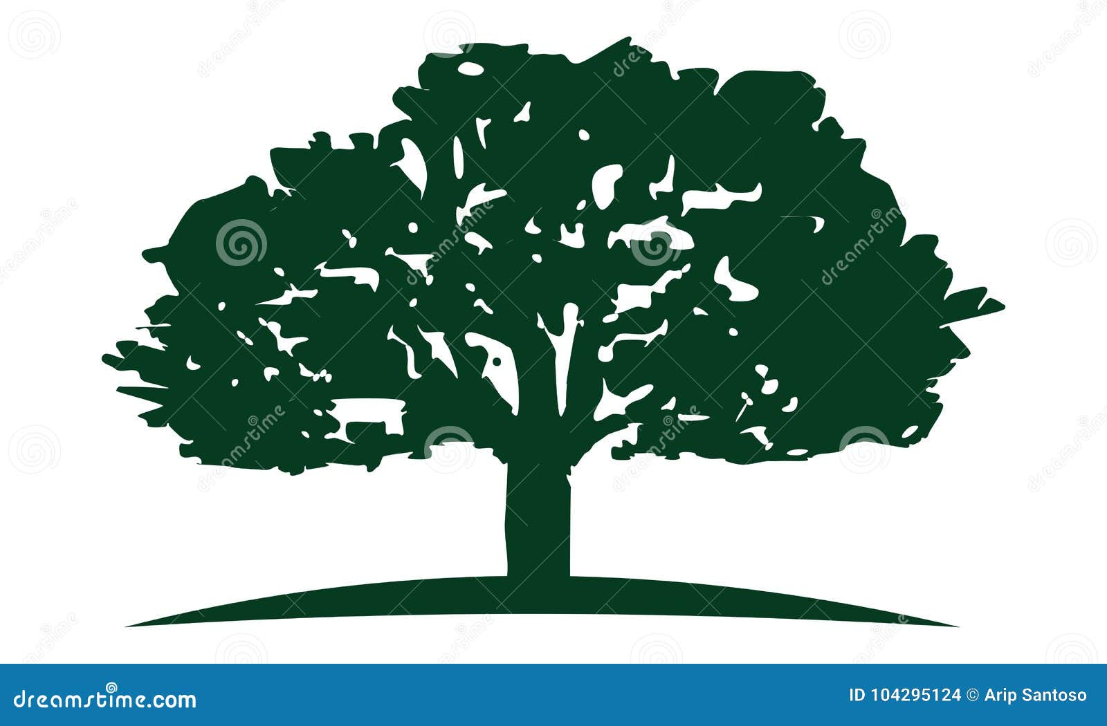 Oak Tree Logo Design Template Stock Vector - Illustration of graphic ...
