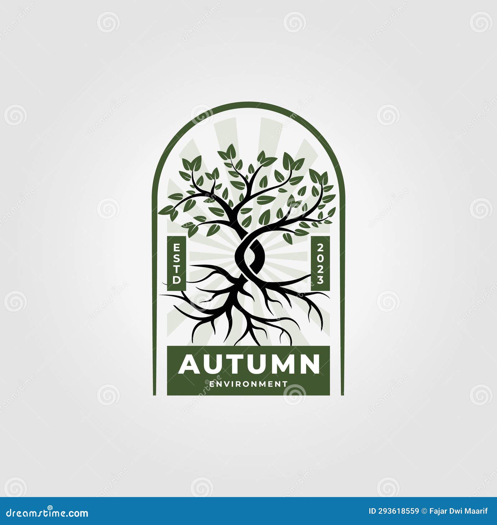 Oak Tree Logo Icon Vector Design Badge, Illustration of Nature Tree in ...