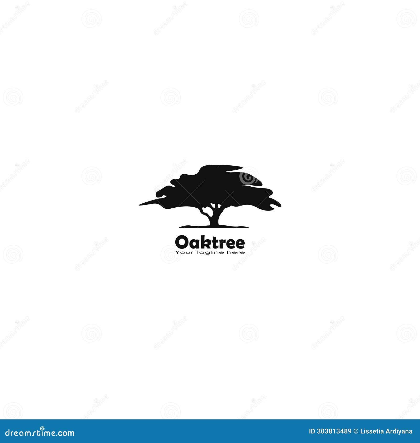 Oak Tree Logo Vector Graphics Stock Vector - Illustration of natural ...