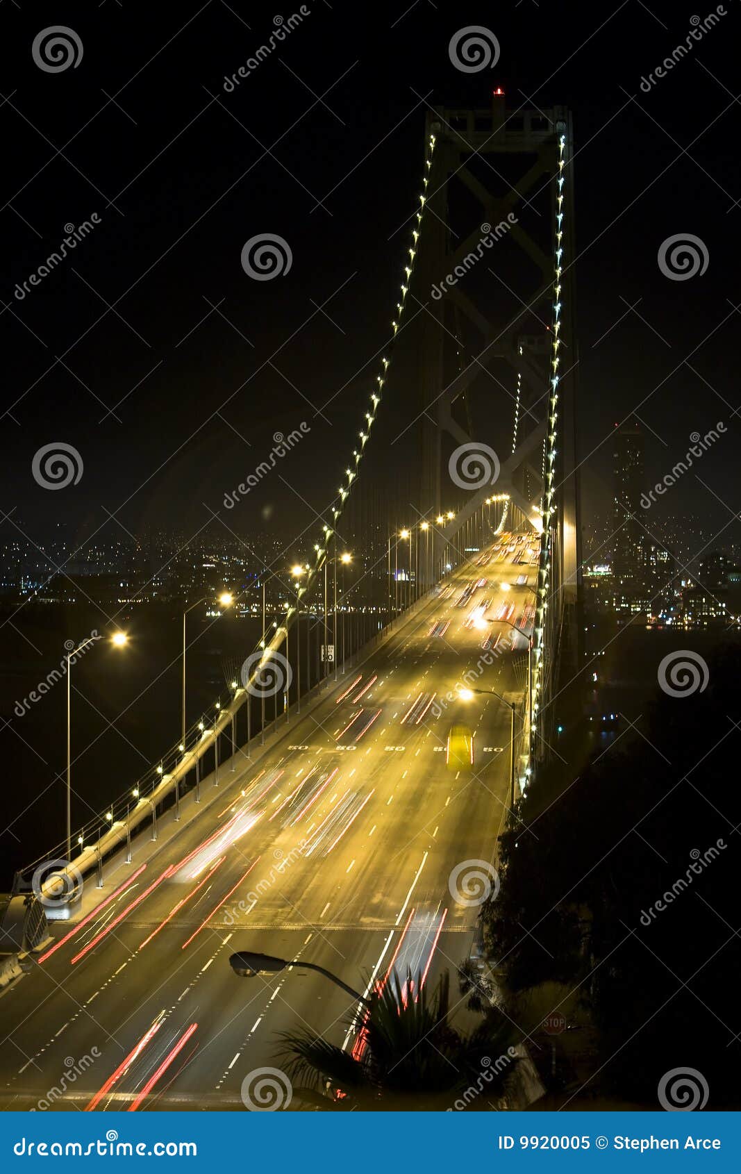 Oakland Bay Bridge stock image. Image of coast, island - 9920005
