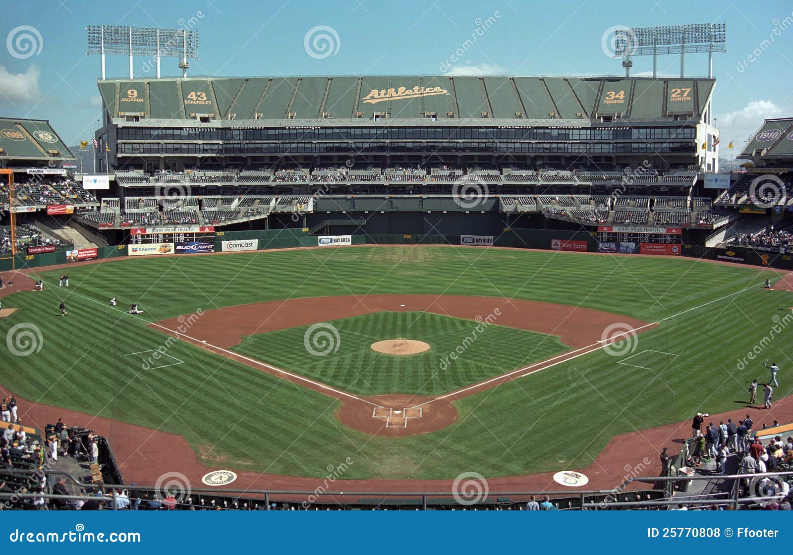 Oakland Coliseum a S Baseball Stadium Editorial Stock Photo - Image of ...