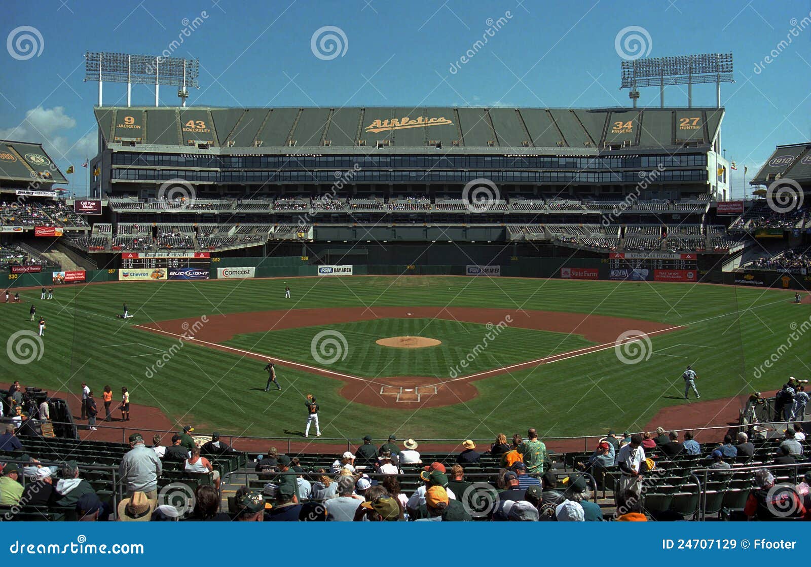 Oakland a S Coliseum Baseball Stadium Editorial Stock Image - Image of ...