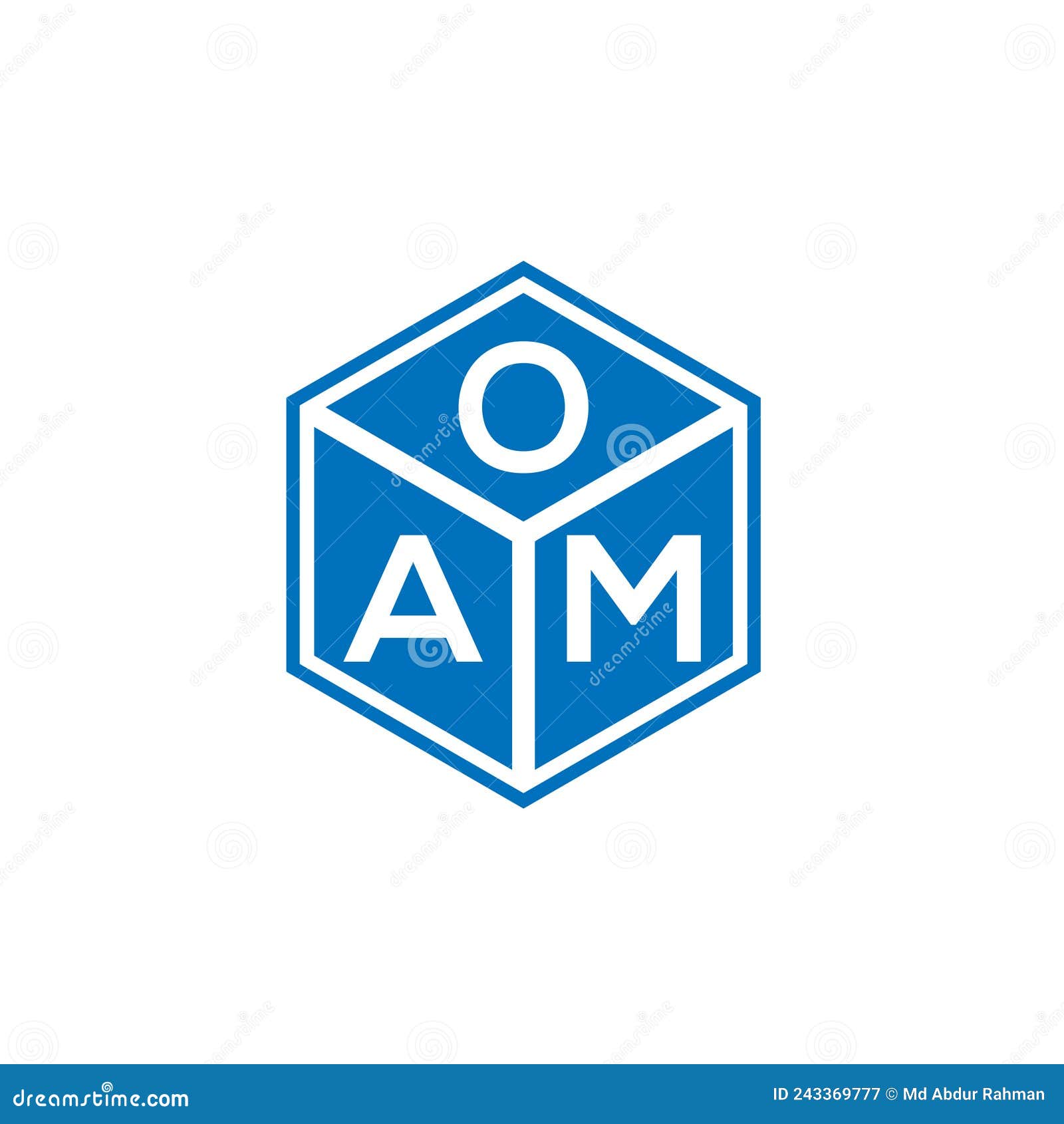 OAM Letter Logo Design On Black Background. OAM Creative Initials ...
