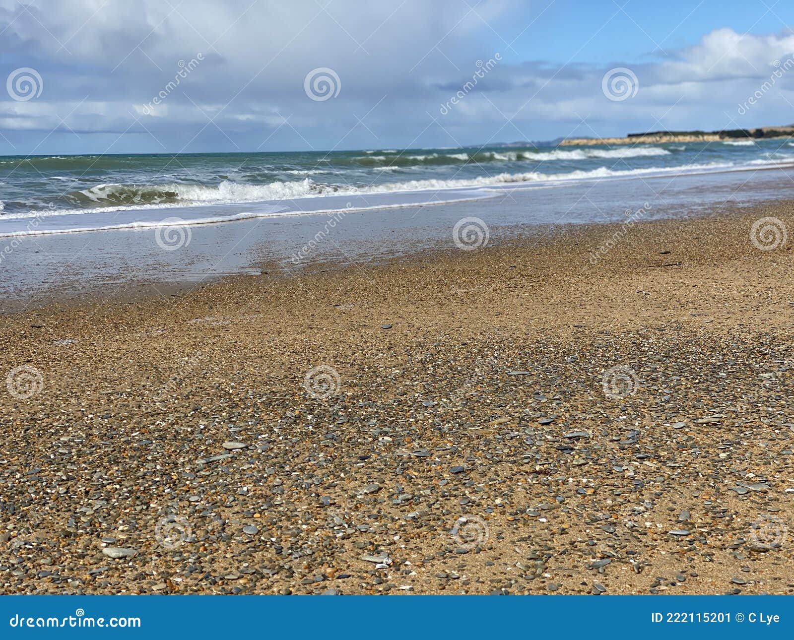 Oamaru Pebble Beach, New Zealand Stock Image - Image of background ...