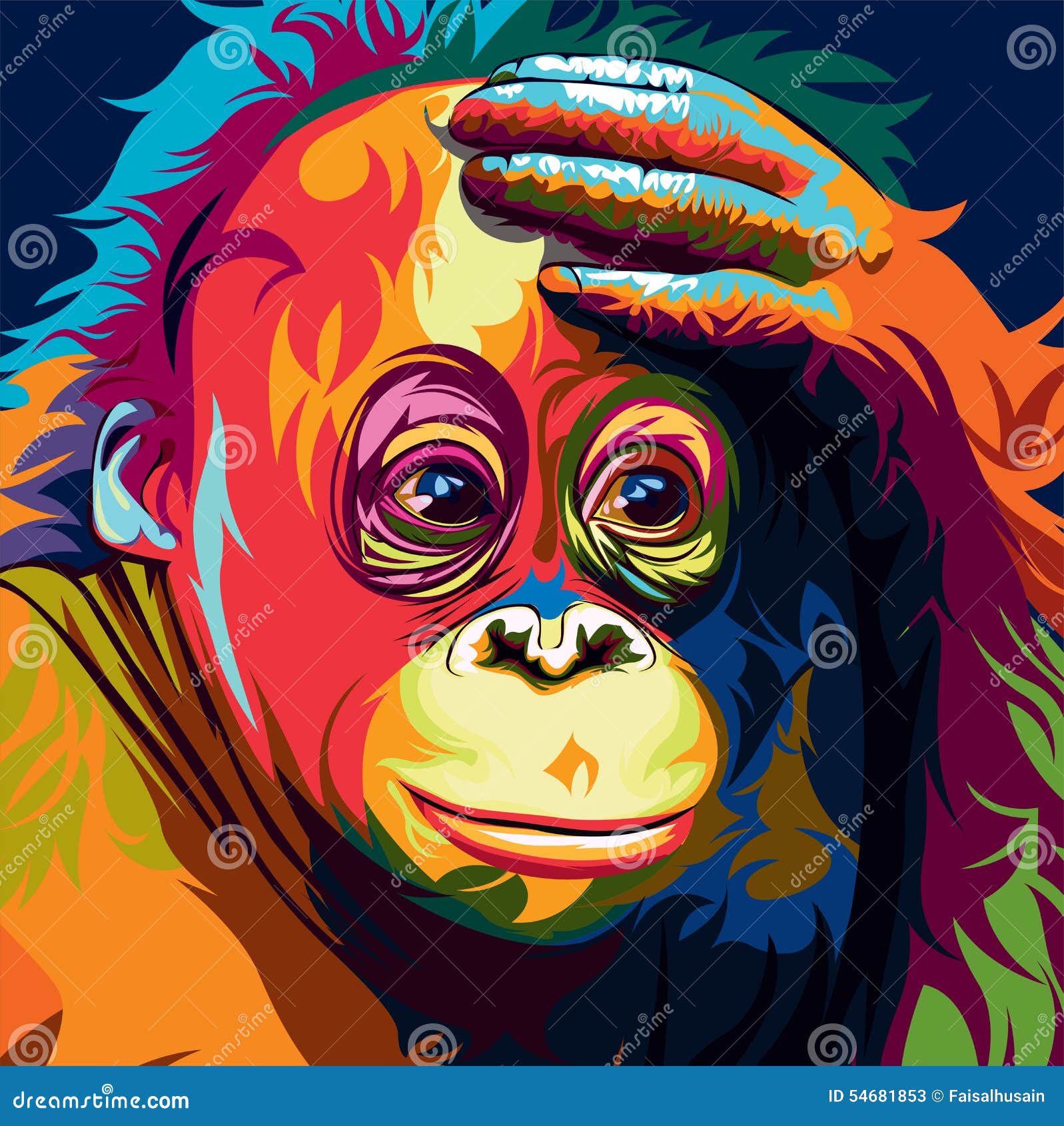 Oang Utan Vector Stock Illustrations – 1 Oang Utan Vector Stock ...