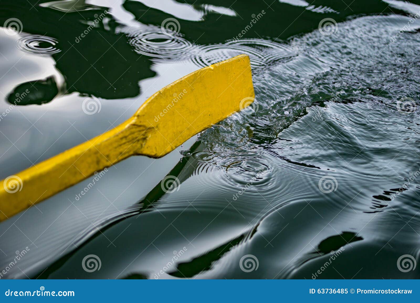 Yellow Boat Oar