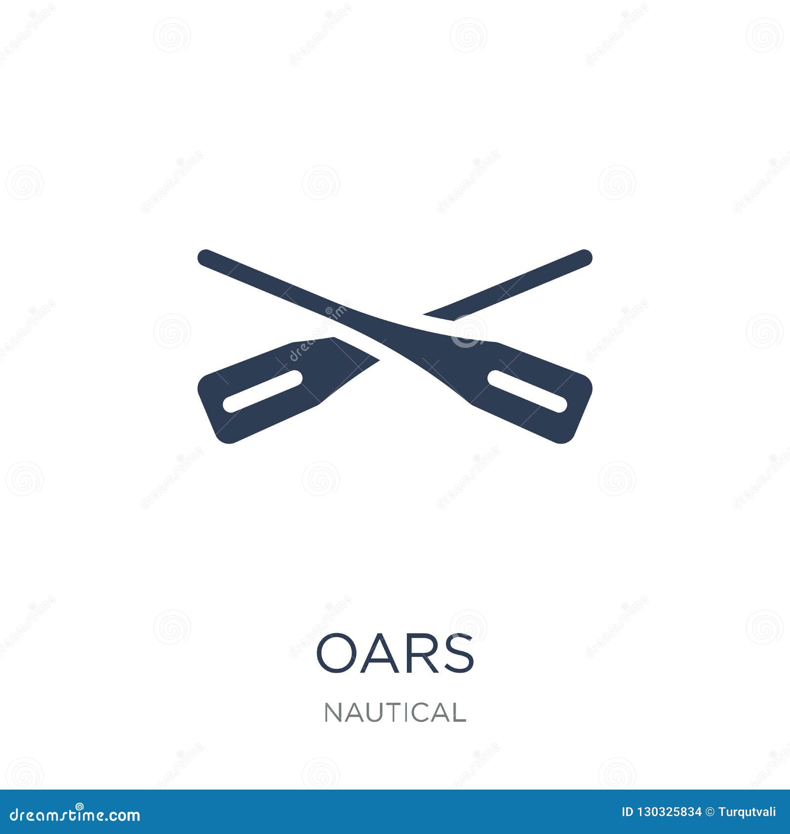 Oars Icon. Trendy Flat Vector Oars Icon on White Background from Stock Vector - Illustration of ...