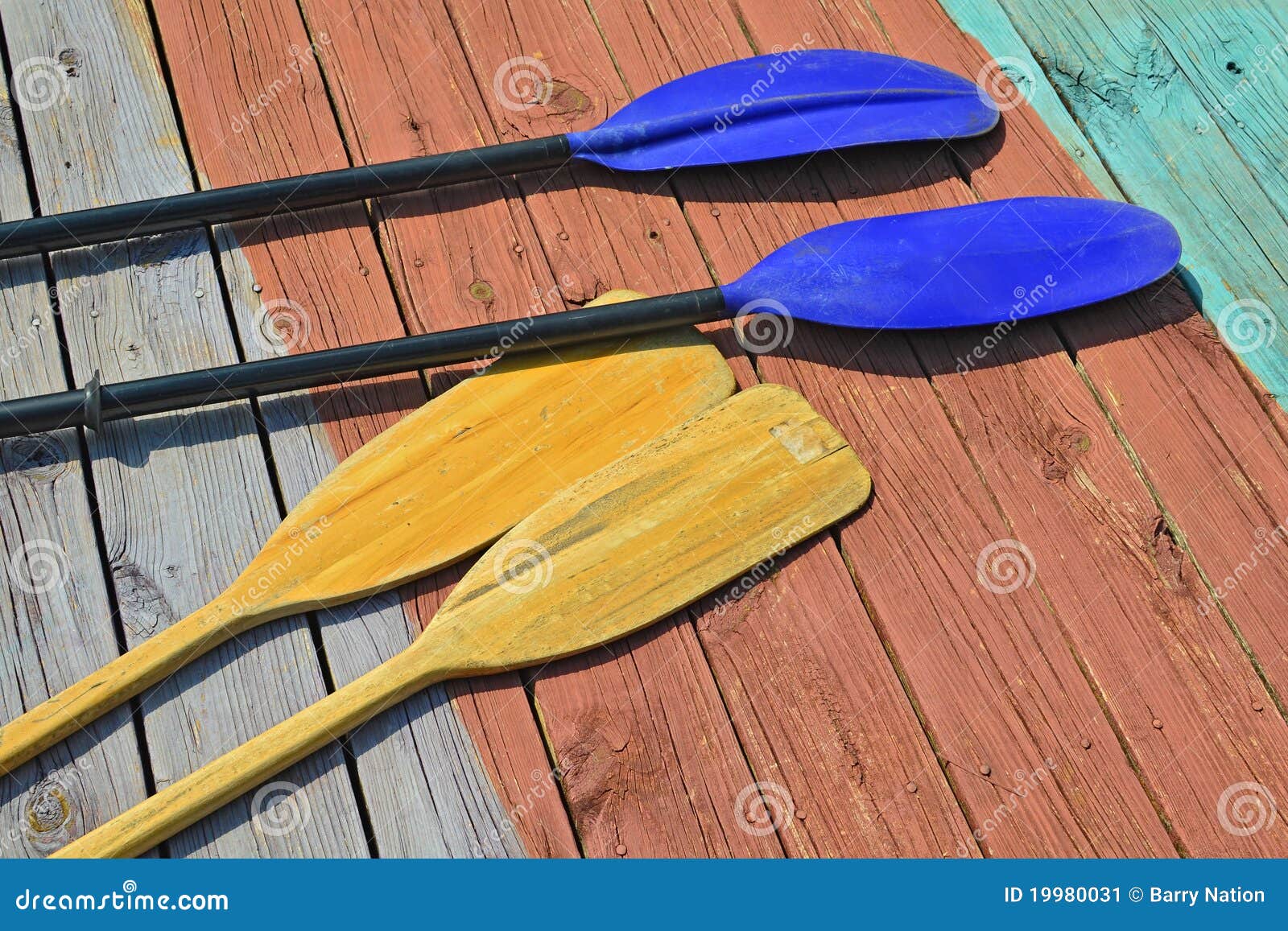 Oars and Paddles stock image. Image of watersport, boardwalk - 19980031
