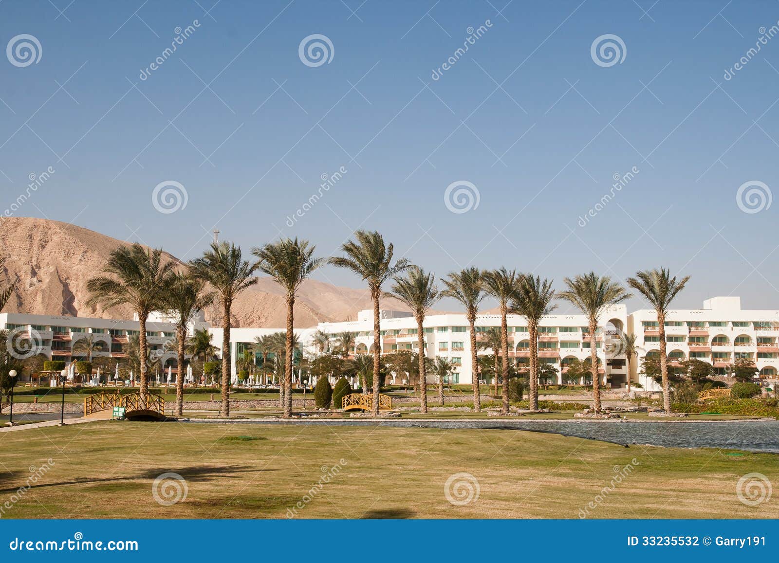 Oasi Artificiale All'hotel. Taba, Egitto. Fotografia Stock - Immagine ...